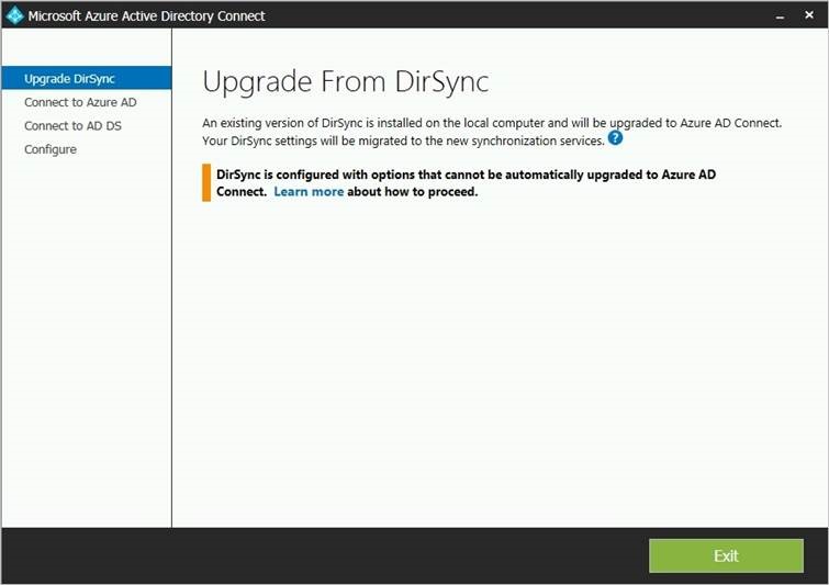 Dirsync ve Azure AD Sync Araçlarını Azure AD Connect Aracına Yükseltme ... Dirsync ve Azure AD Sync Araçlarını Azure AD Connect Aracına Yükseltme ...