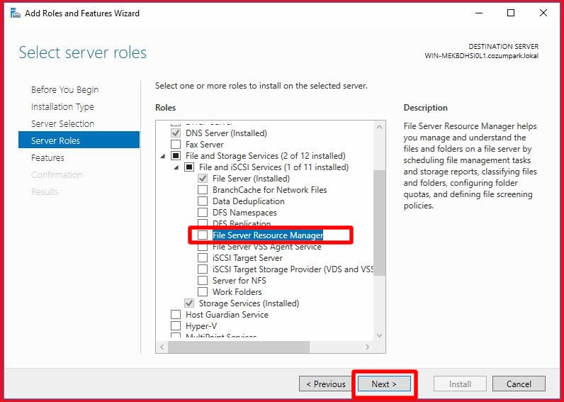 Windows Server 2016 File Server Resource Manager Genel Yapılandırma ... Windows Server 2016 File Server Resource Manager Genel Yapılandırma ...